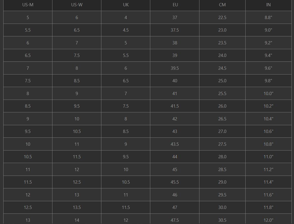 Chinese Basketball Shoe Sizing Guide: Li-Ning, Anta, Peak & 361° vs ...